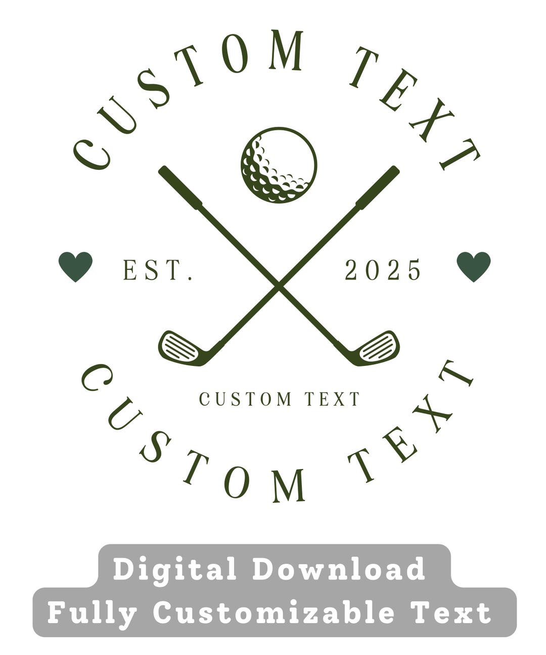 Digital Download Custom Golf Logo, Country Club Logo - Etsy