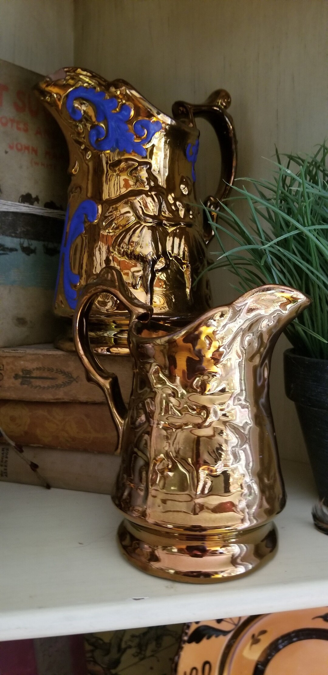 Vintage English Lusterware Pitchers - Etsy