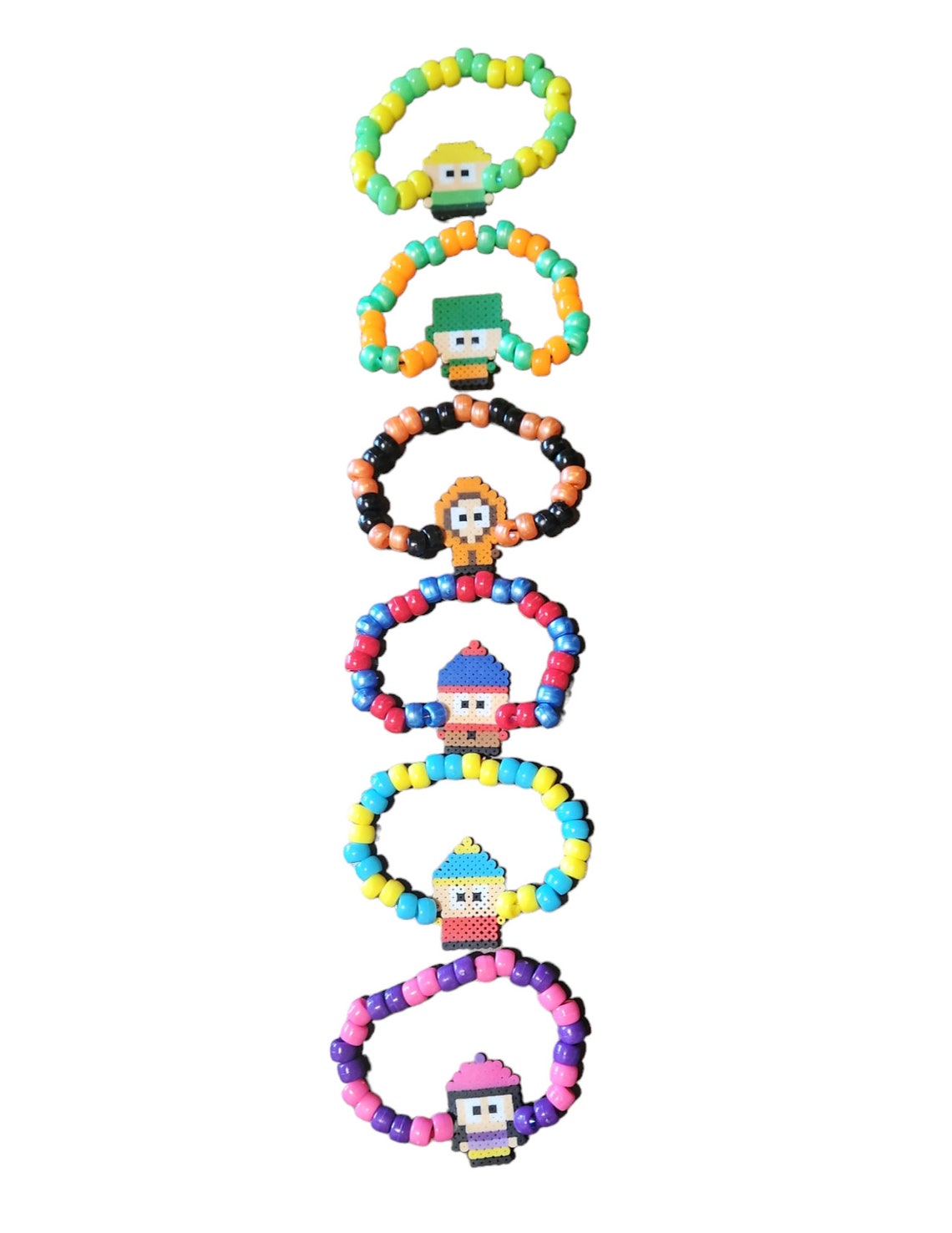 Southpark Randy's Bouncy Balls Kandi Necklace&southpark Friends Kandi ...