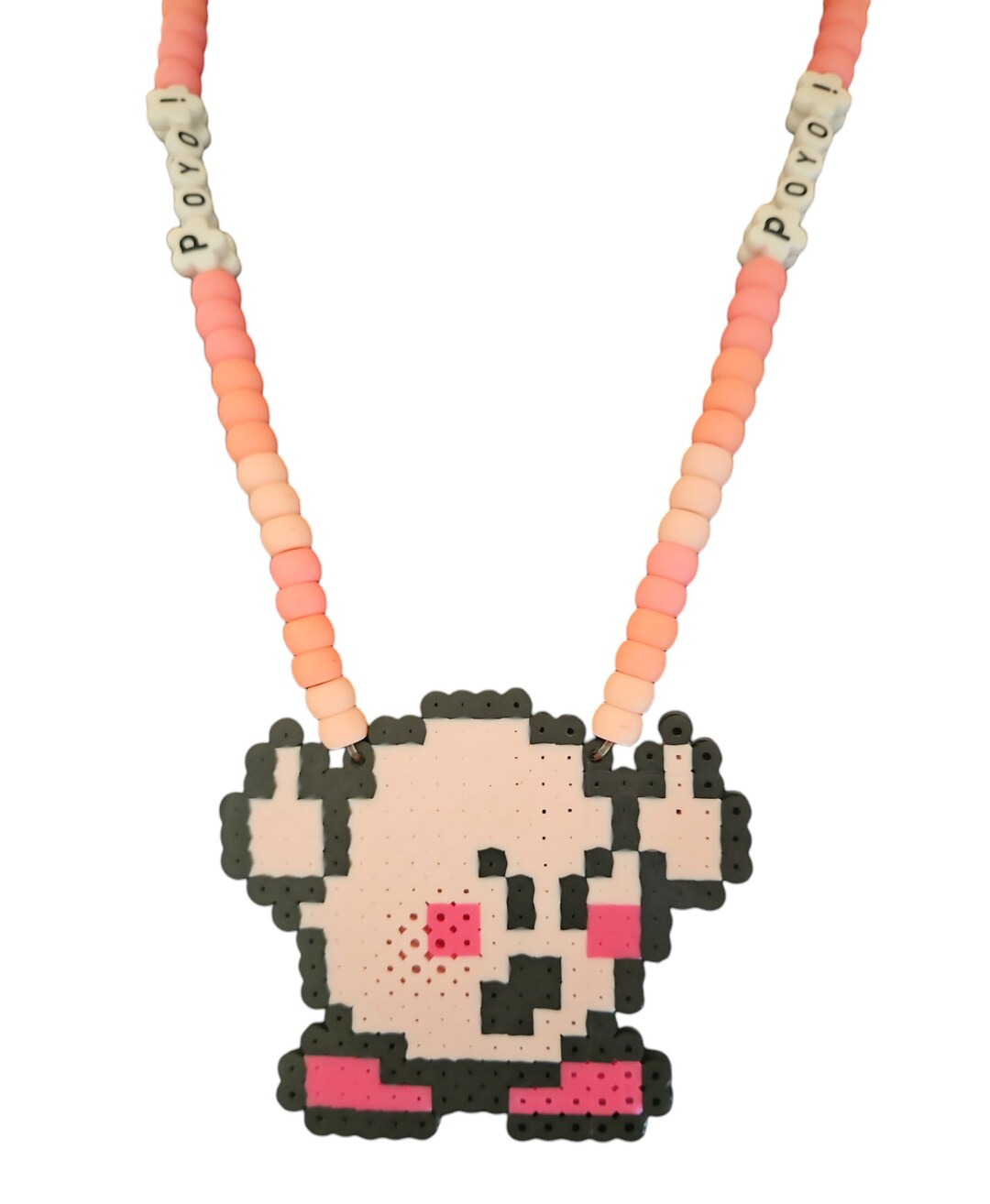 Kirby Giving the Bird Kandi Necklace - Etsy