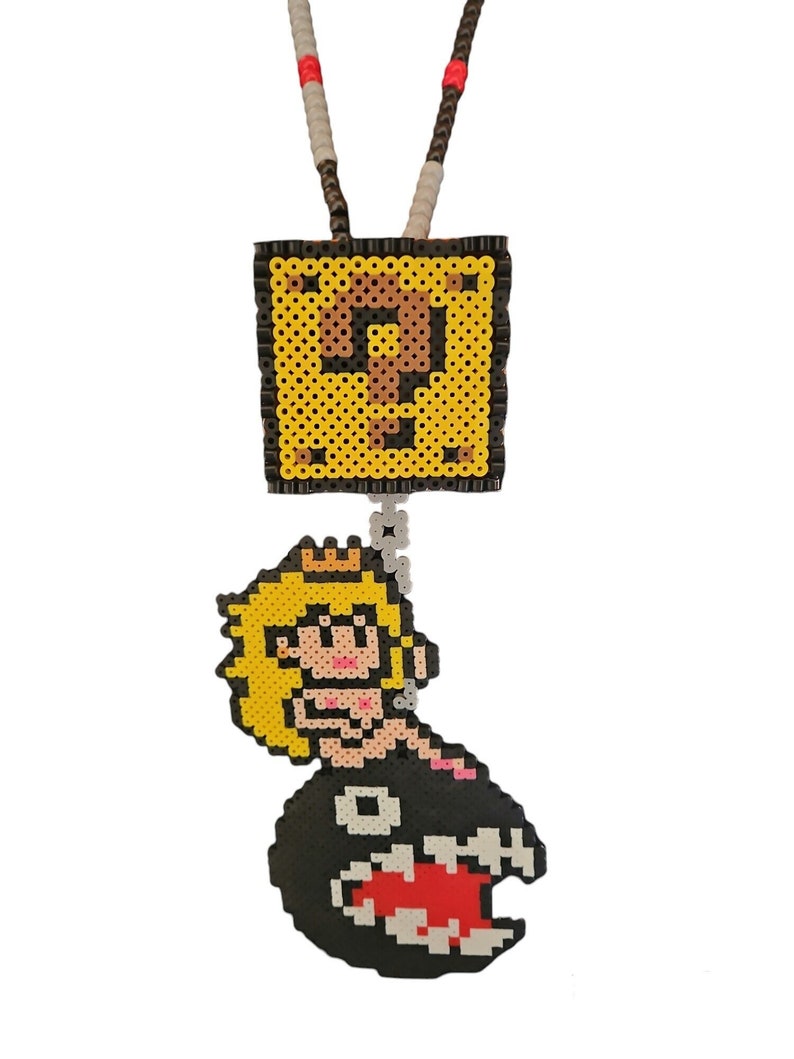 Princess Peach Wrecking Ball Kandi Necklace - Etsy