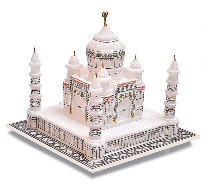 Marble Taj Mahal Showpiece – Handcrafted Art Décor Piece, Beautiful ...
