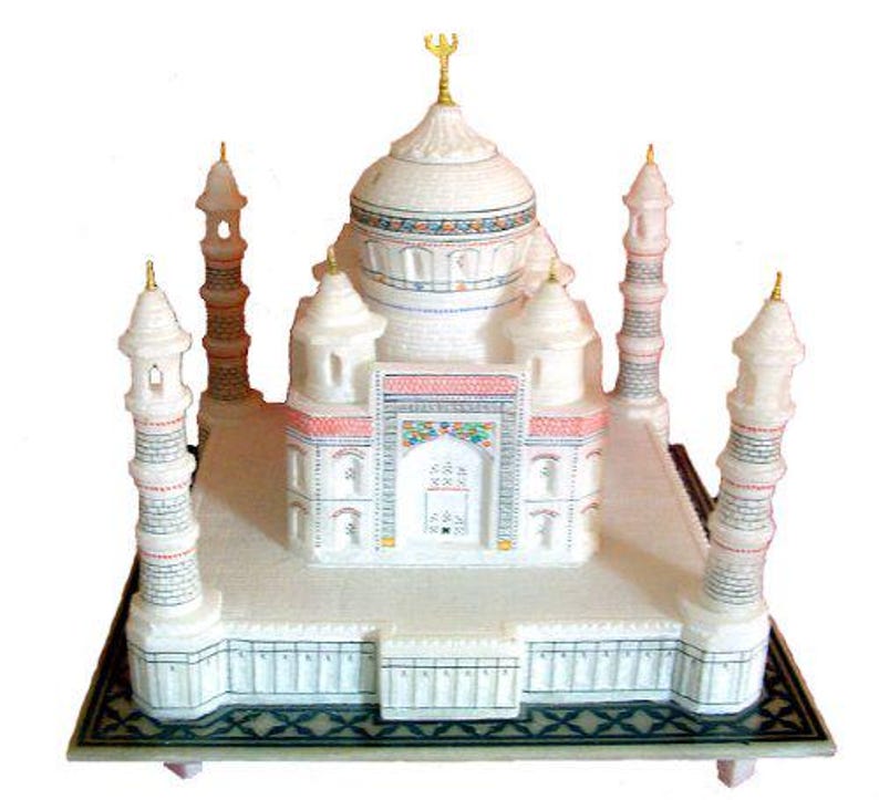 Marble Taj Mahal Showpiece – Handcrafted Art Décor Piece, Beautiful ...