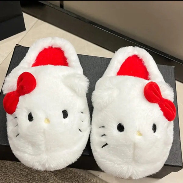 Hello Kitty's Slippers - Etsy