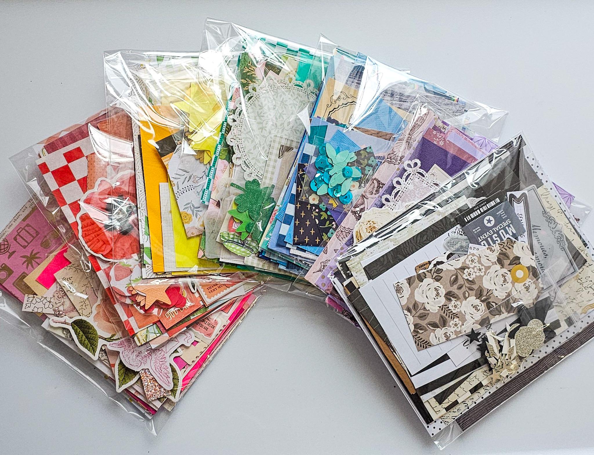 Ephemera and Craft Mini Packs, Pick Your Color, Scrapbook Pack, Junk ...