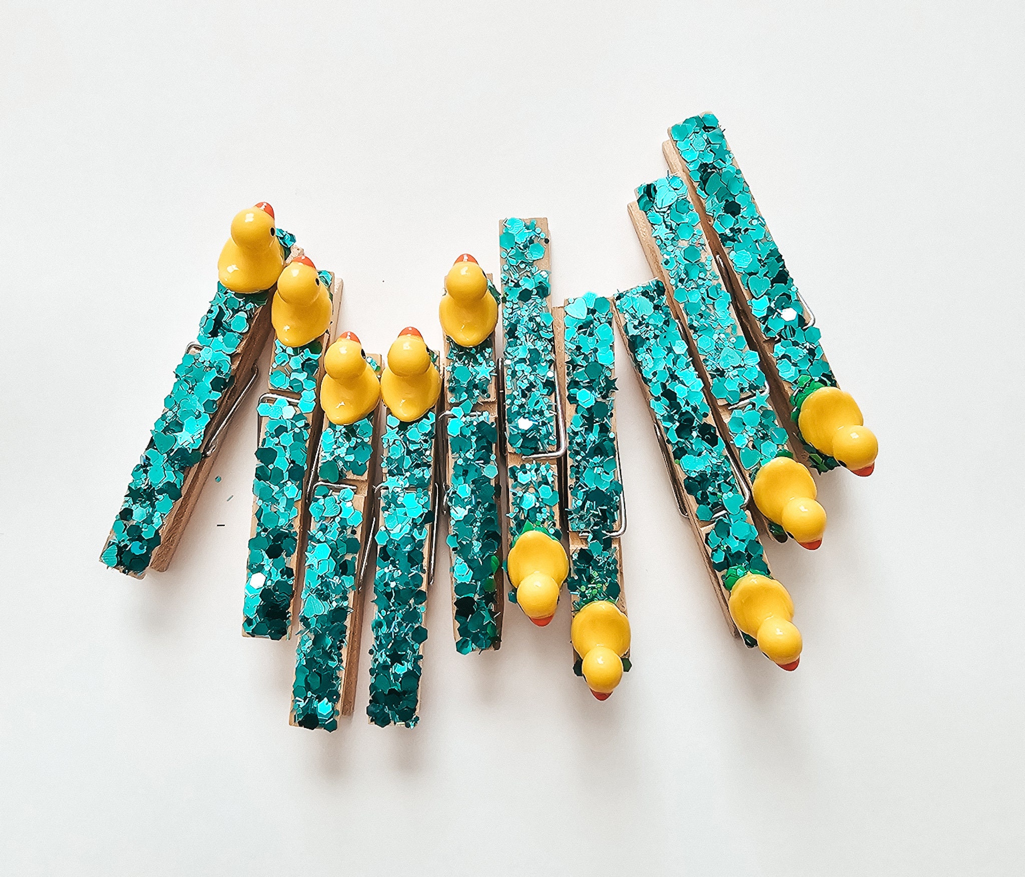 Cheer Pin Clothespin Duck, Duck Clothespin, Mini Duck, Resin Duck ...