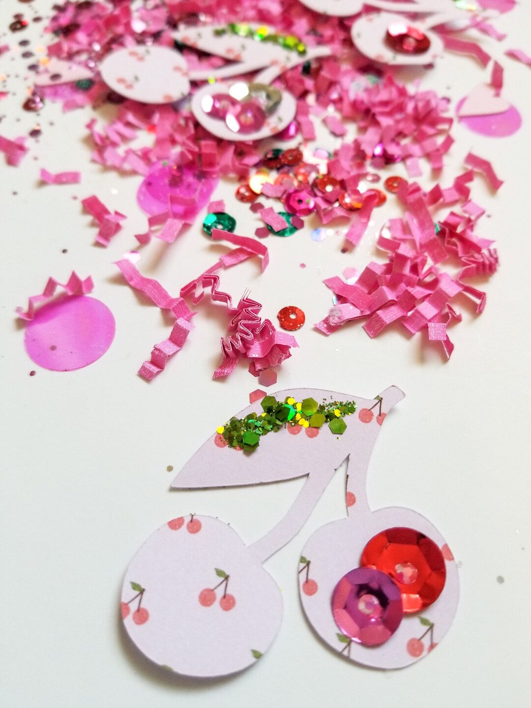 Cherry on Top Confetti, Cherry Confetti, Cherry Pie, Picnic Theme ...