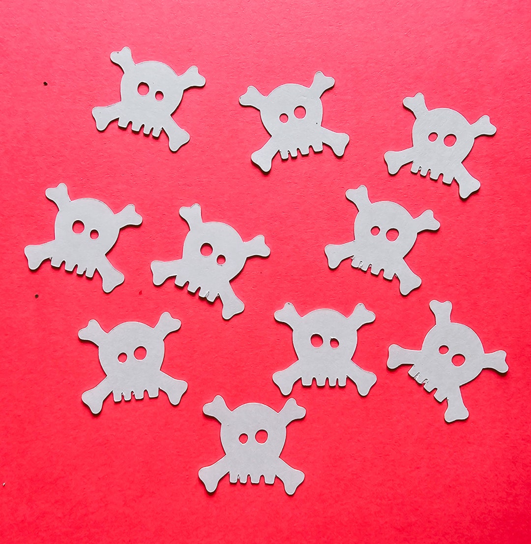 Skull Paper Cardstock, Skull Cutouts, Skulls and Bones Scrapbooking ...