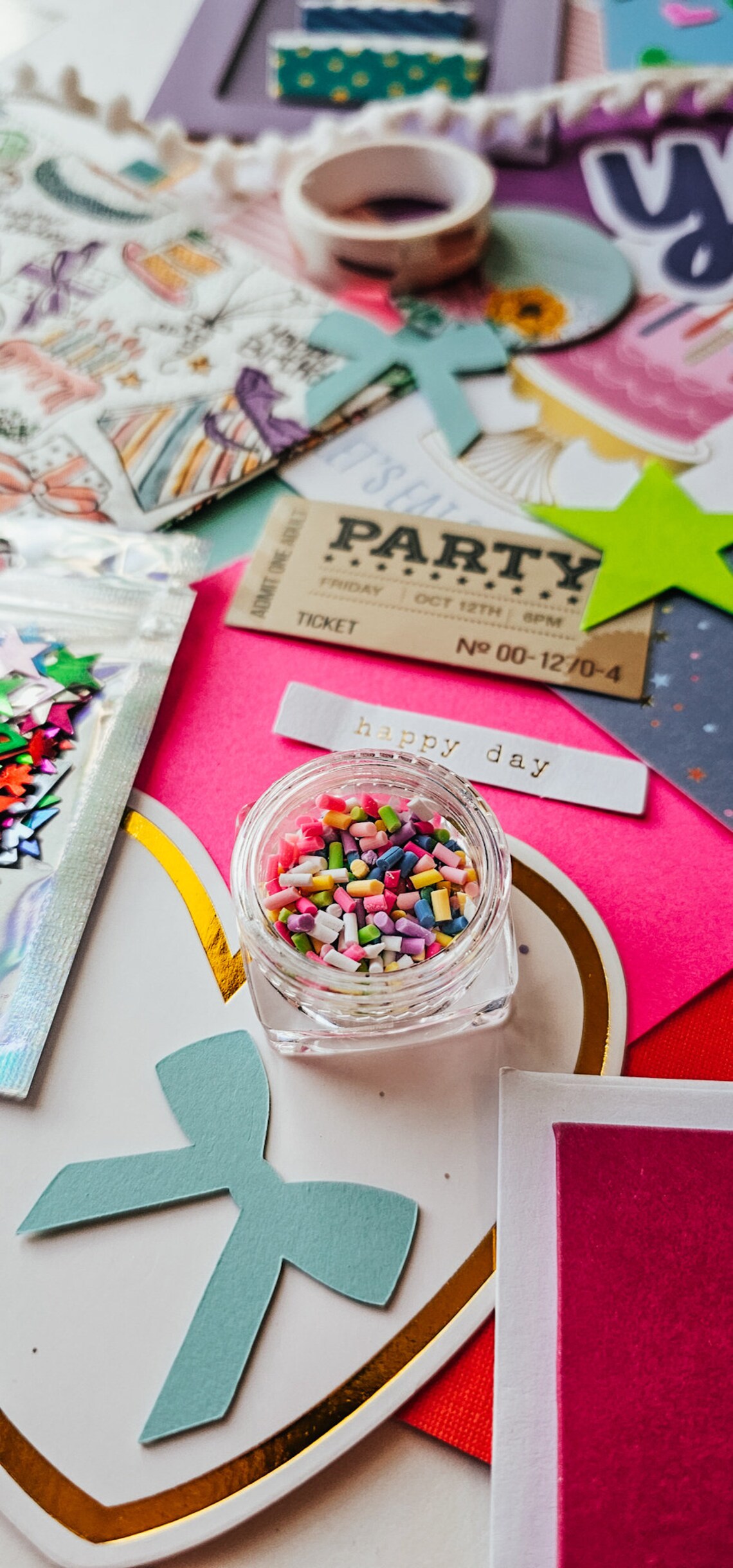 Birthday Junk Journal Surprise Kit, 60+ Pieces Birthday Theme Junk ...