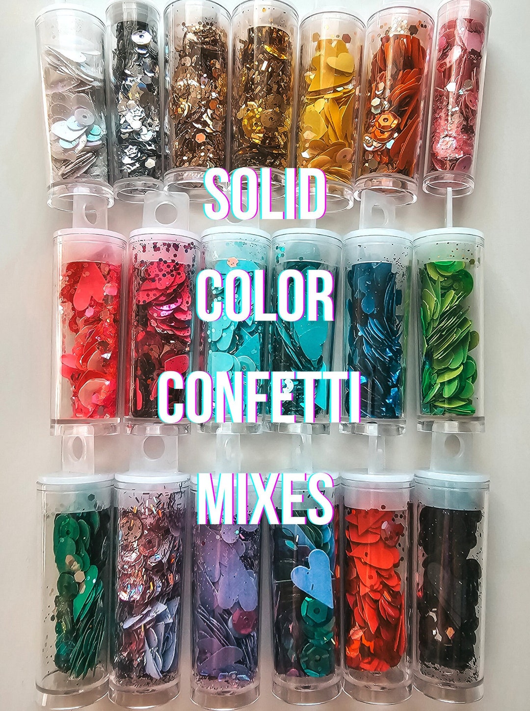 Solid Confetti Colors, Paper Confetti, Glitter Confetti, Colorful ...