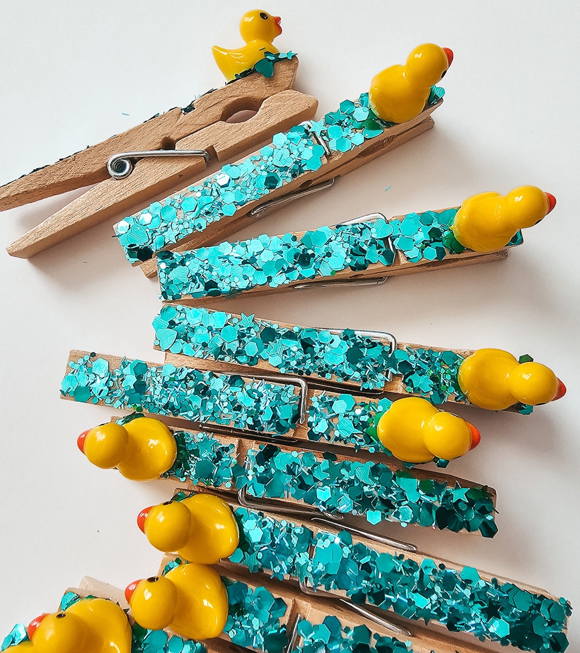 Cheer Pin Clothespin Duck, Duck Clothespin, Mini Duck, Resin Duck ...