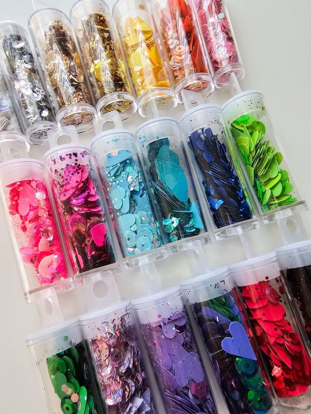 Paper Confetti, Glitter Confetti, Solid Color Confetti Tube, Colorful ...