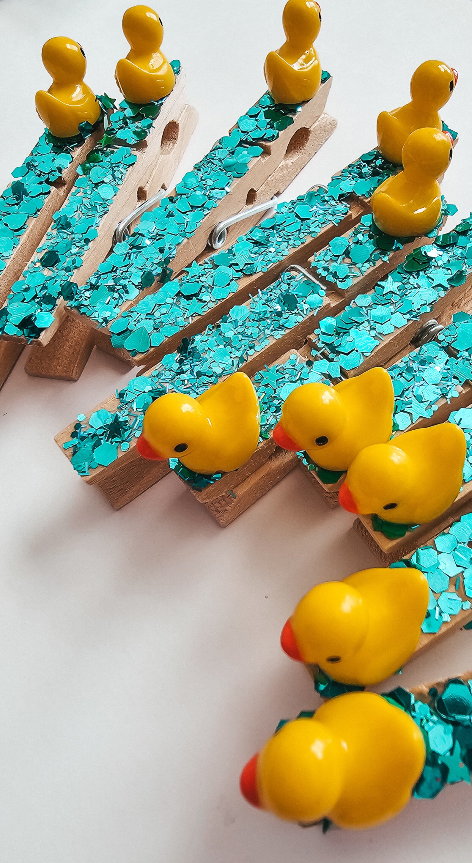 Cheer Pin Clothespin Duck, Duck Clothespin, Mini Duck, Resin Duck ...