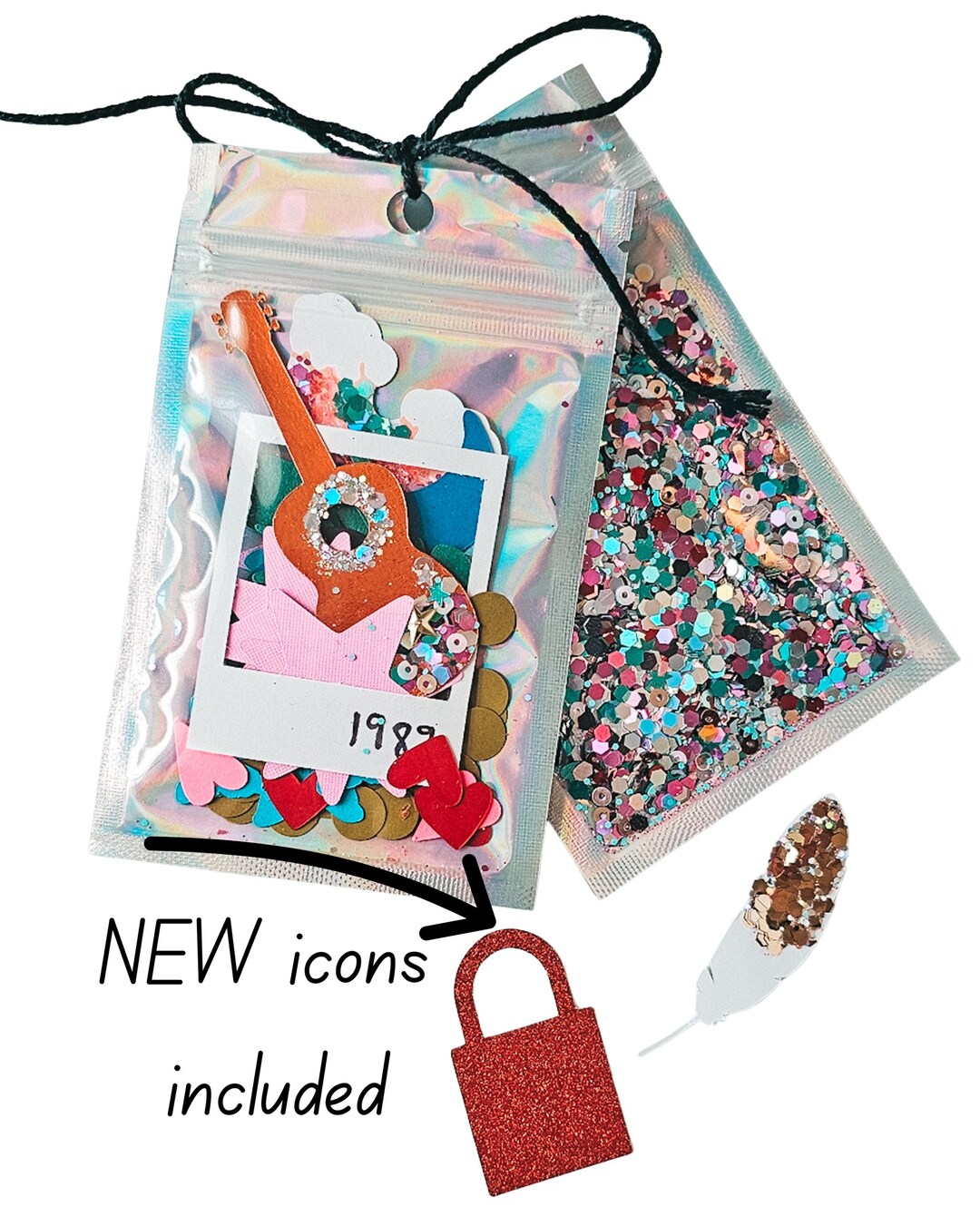 Eras Confetti, NEW TTPD Feather and Orange Lock Icons, T S Confetti ...