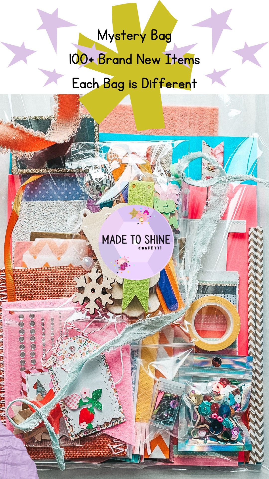 Grab Bag Mystery Pack Junk Journal, Crafting Mystery Bag, Bullet ...