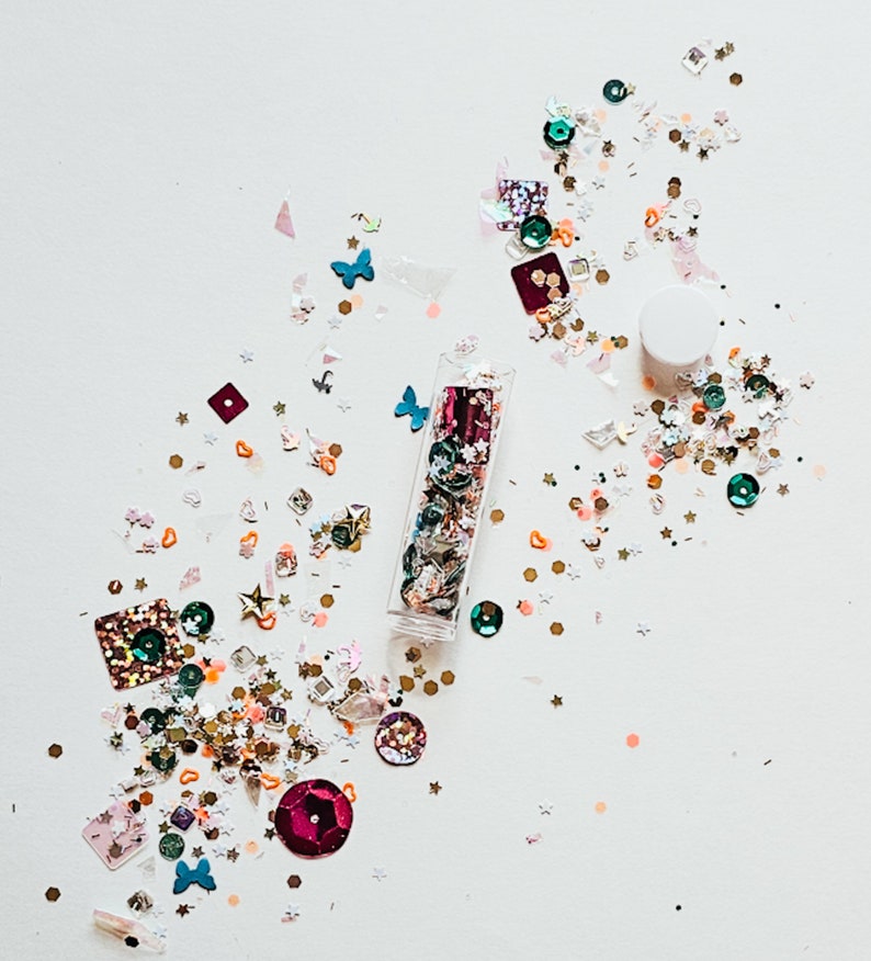 Butterfly Glitter Confetti Mix, Flutter Confetti, Card Making Glitter ...