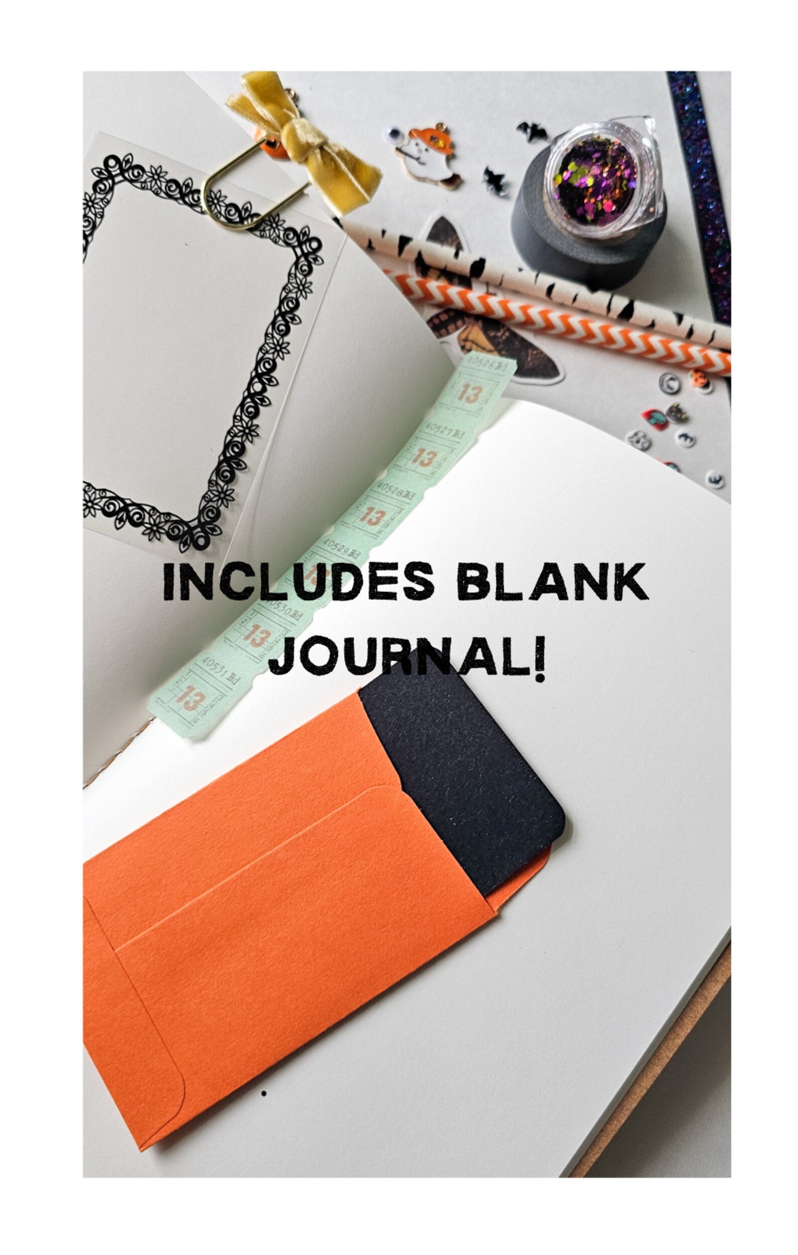 Halloween Junk Journal Mystery Kit, 100+ Items, Spooky Grab Bag ...