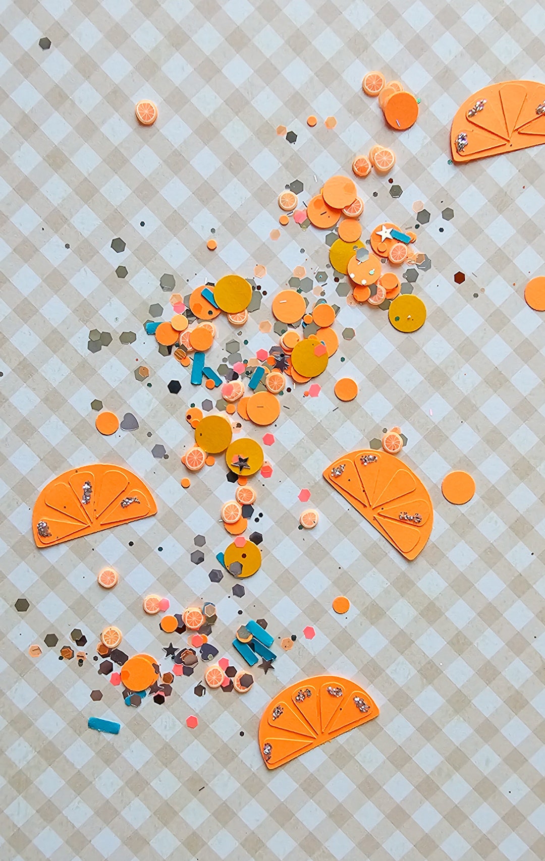 Orange Slices Confetti Theme, Orange Confetti, Orange You Glad, Fruit ...