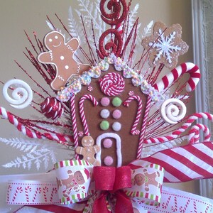 Christmas Tree Topper, Gingerbread Tree Topper, XL Tree Topper, Winter ...