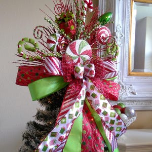 Christmas Tree Topper, Lime Green Tree Topper, XL Tree Topper,lime Tree ...