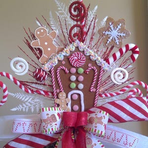 Christmas Tree Topper, Gingerbread Tree Topper, XL Tree Topper, Winter ...