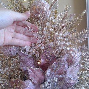 Christmas Tree Topper, Rose Gold/pink Tree Topper, XL Tree Toper ...