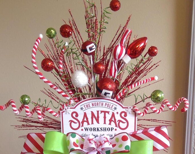Christmas Tree Topper, Santa Tree Topper, XL Tree Topper, Santa Clause ...