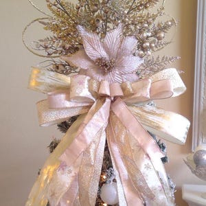 Christmas Tree Topper, Rose Gold/pink Tree Topper, XL Tree Toper ...