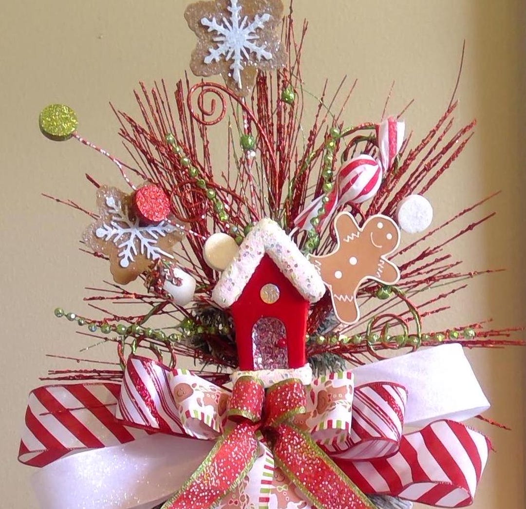 Christmas Tree Topper, Gingerbread Tree Topper, LX Tree Topper, Winter ...