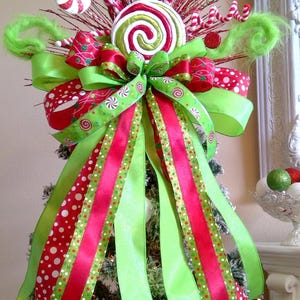 Christmas Tree Topper, Lime Green Tree Topper, XL Tree Topper,lime Tree ...