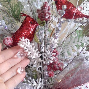 Christmas Tree Topper, Red Cardinal Tree Topper, Red Cardinal Tree ...