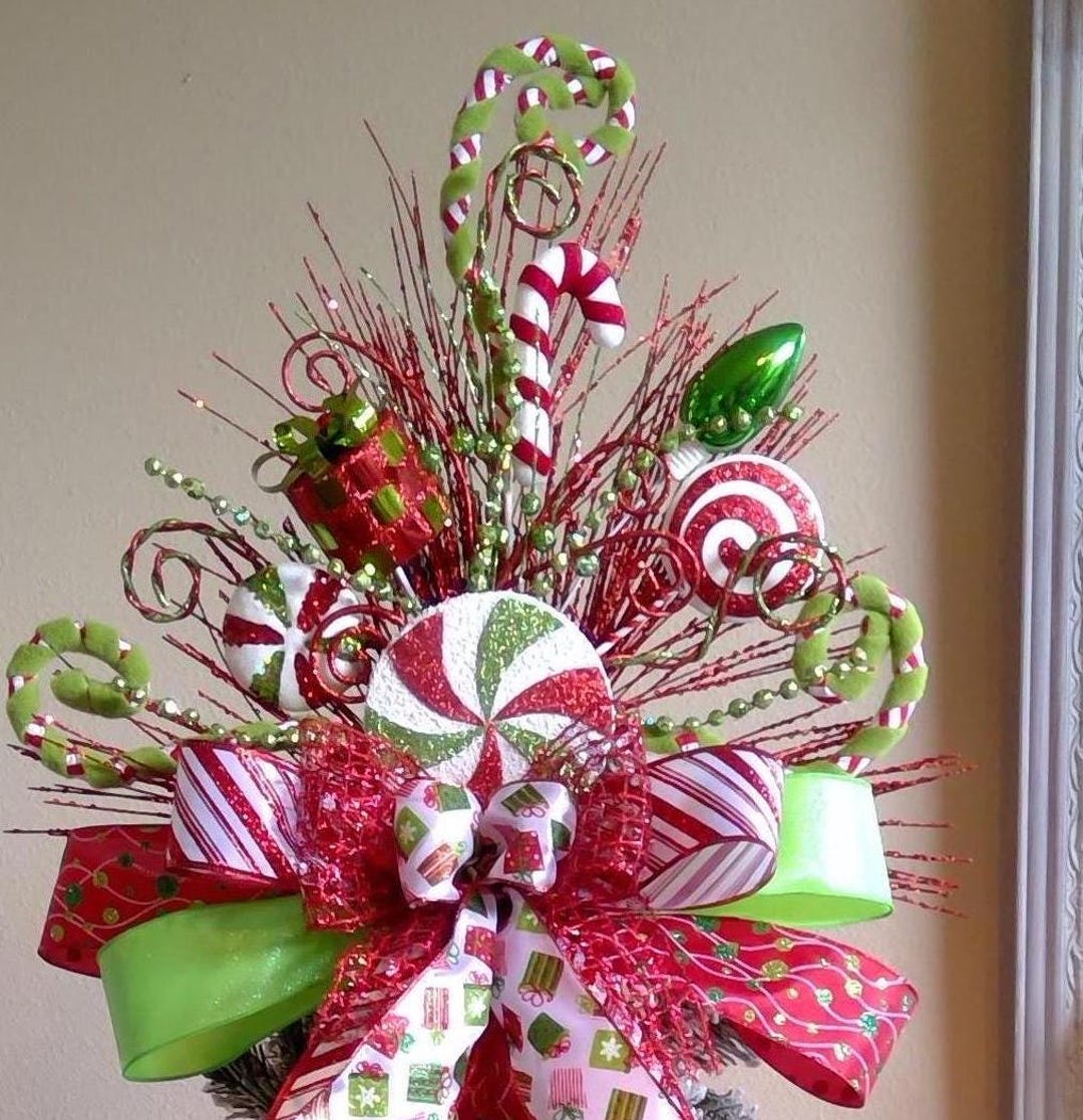 Christmas Tree Topper, Lime Green Tree Topper, XL Tree Topper,lime Tree ...