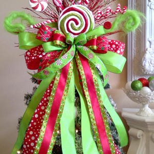 Christmas Tree Topper, Lime Green Tree Topper, XL Tree Topper,lime Tree ...