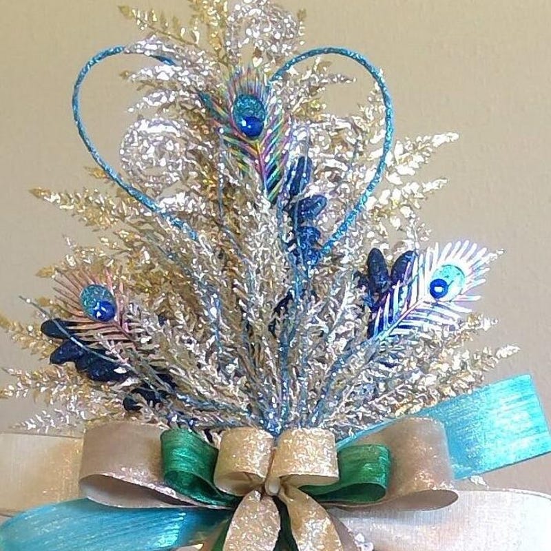 Peacock Christmas Tree Topper - Etsy