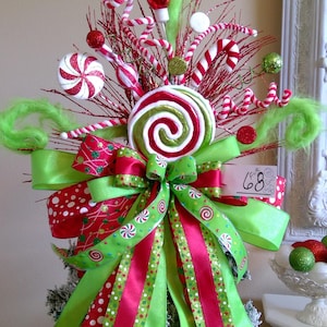Christmas Tree Topper, Lime Green Tree Topper, XL Tree Topper,lime Tree ...