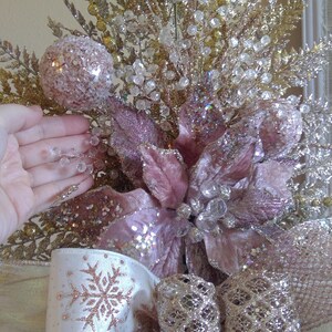 Christmas Tree Topper, Rose Gold/pink Tree Topper, XL Tree Toper ...