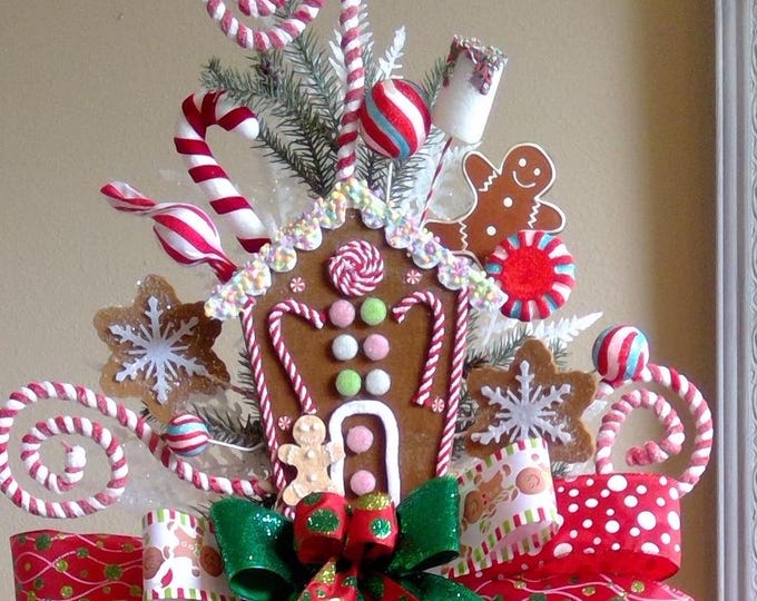 Christmas Tree Topper, Tree Topper, XL Tree Toper, Tree Topper Bow ...