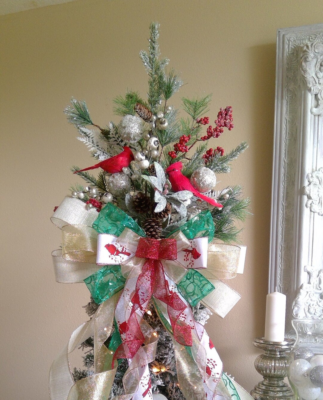 Christmas Tree Topper Red Cardinal Tree Topper XL Tree - Etsy Christmas Tree Topper Red Cardinal Tree Topper XL Tree - Etsy