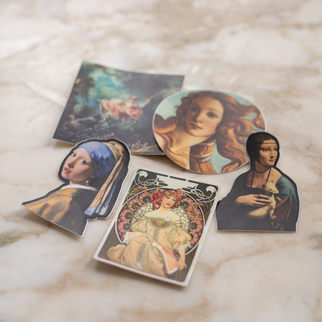 Famous Paintings Sticker Bundle – Feminine Masterpieces Collection - Etsy