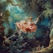 Fragonard, the Swing Rococo Style Waterproof Sticker - Etsy