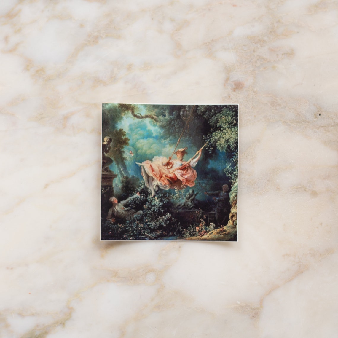 Fragonard, the Swing Rococo Style Waterproof Sticker - Etsy