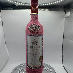 Stella Rosa Moscato D'asti. Hand-adorned Bottle With Jeweled Crown ...