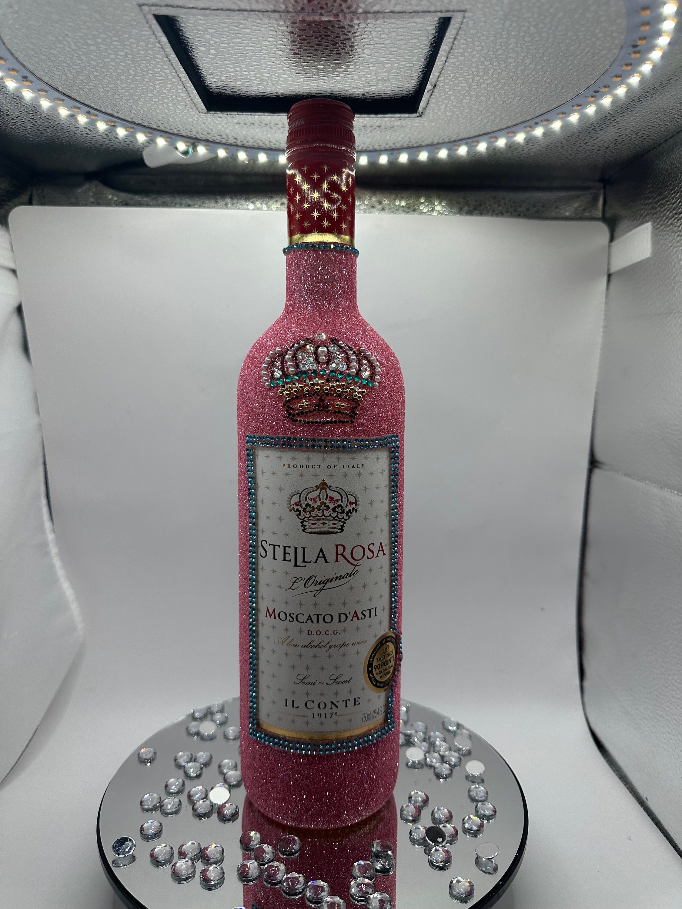 Stella Rosa Moscato D'asti. Hand-adorned Bottle With Jeweled Crown ...