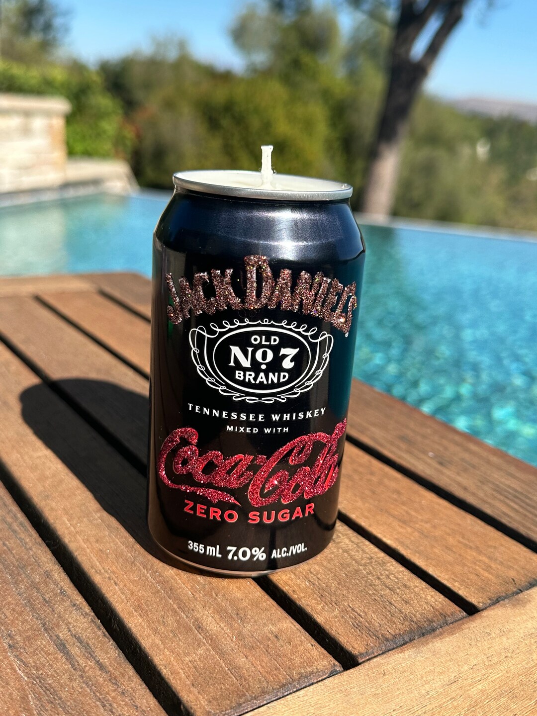 Jack Daniel's & Coke Sparkle 12 Oz Soy Candle. Hand-decorated and ...