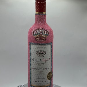 Stella Rosa Moscato D'asti. Hand-adorned Bottle With Jeweled Crown ...