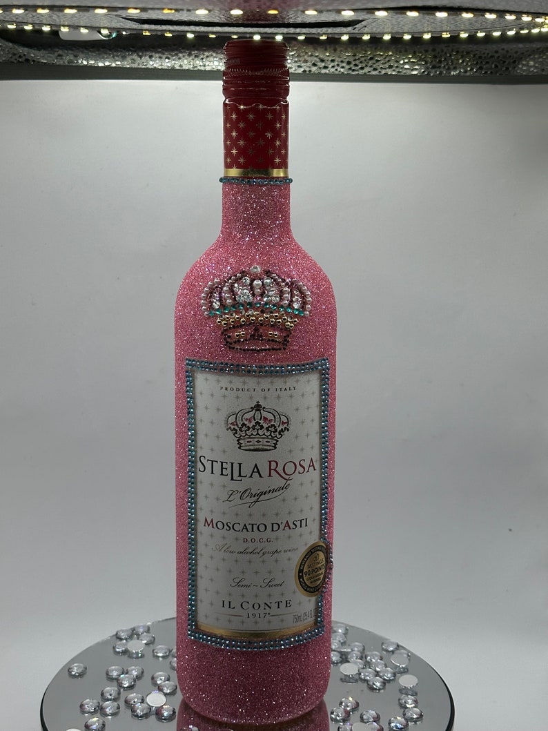 Stella Rosa Moscato D'asti. Hand-adorned Bottle With Jeweled Crown ...