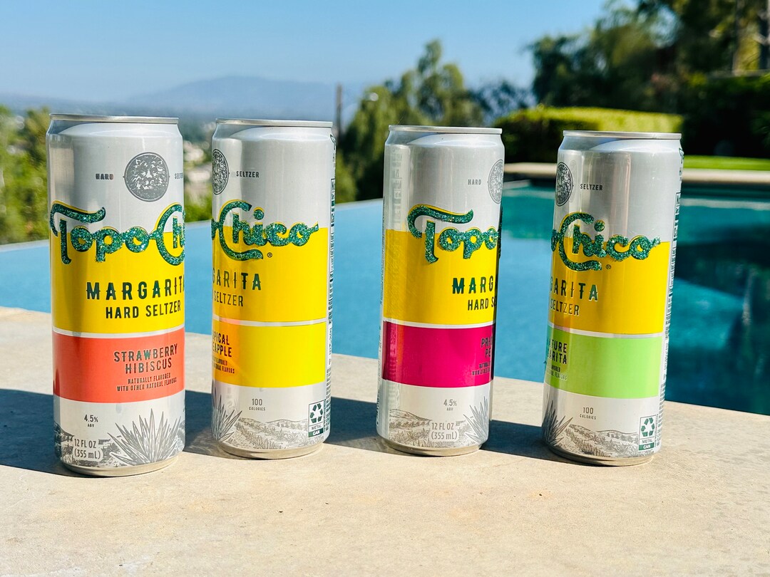 Topo-chico Sparkle Logo Candles: Prickly Pear, Tropical Pineapple ...