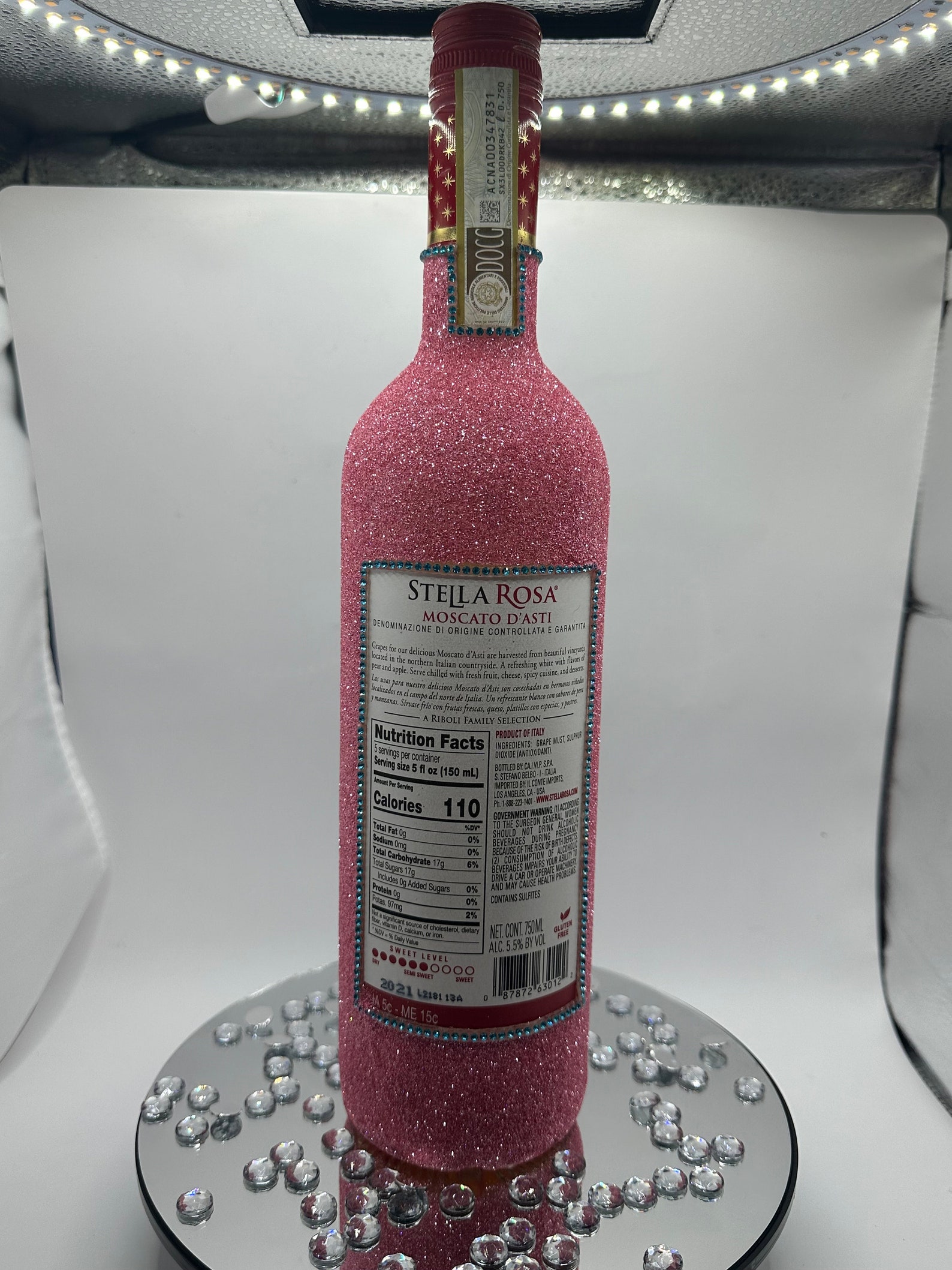 Stella Rosa Moscato D'asti. Hand-adorned Bottle With Jeweled Crown ...