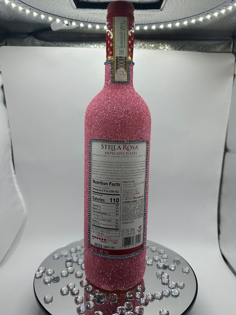 Stella Rosa Moscato D'asti. Hand-adorned Bottle With Jeweled Crown ...
