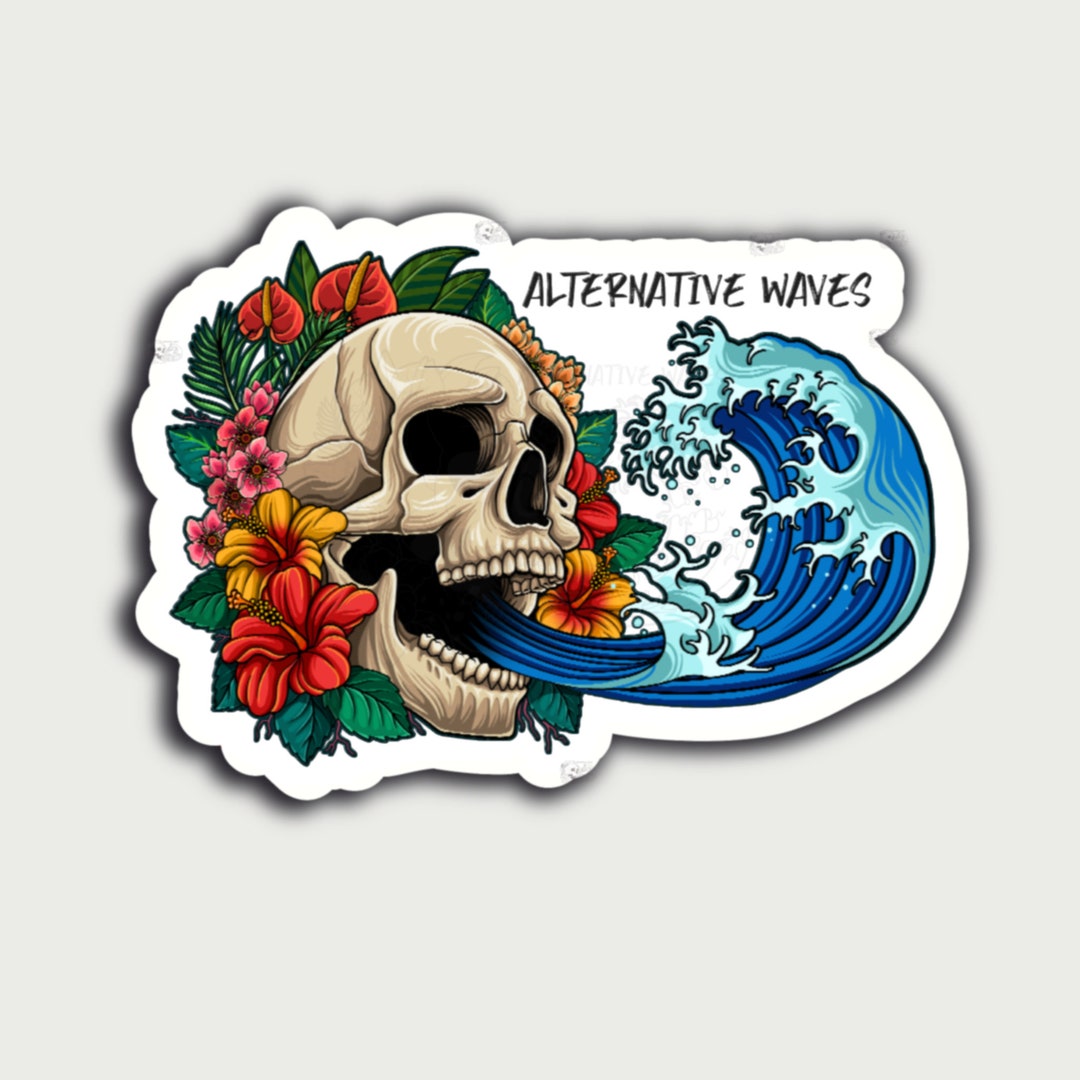 Alternative Waves Logo Sticker - Etsy
